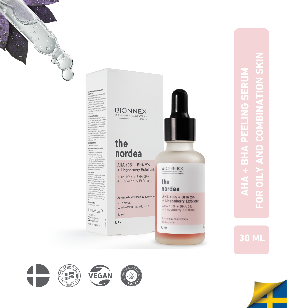 Bionnex The Nordea AHA + BHA Peeling Serum For Oily and Comb – BIONNEX INT